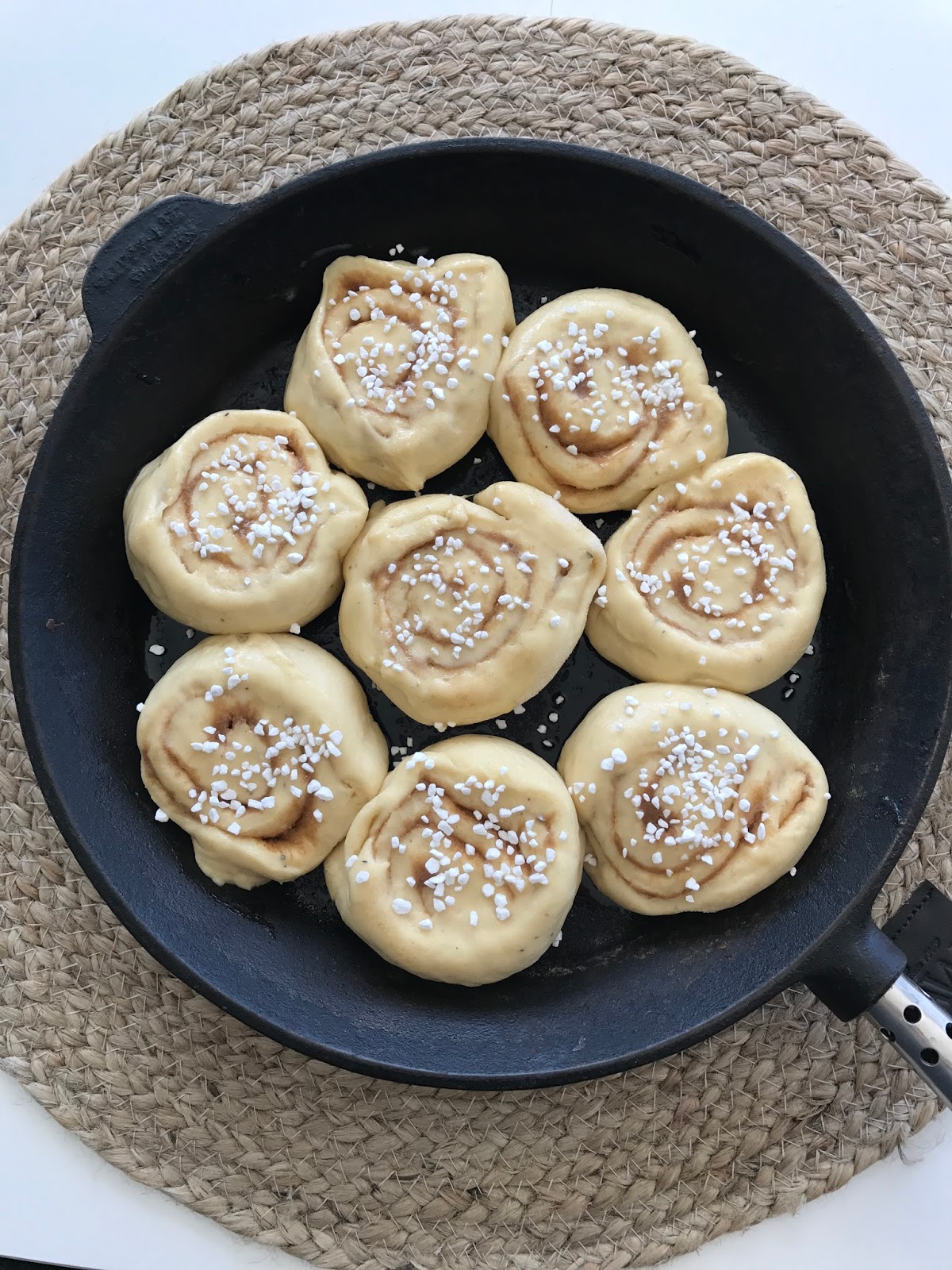 Bullkrans i stekpanna