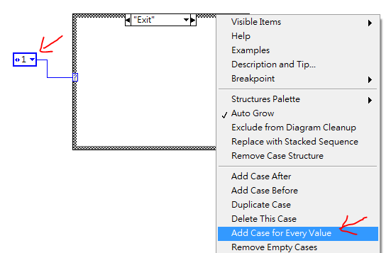 Labview Enum+Case Structure(條件架構) - 真相傑森