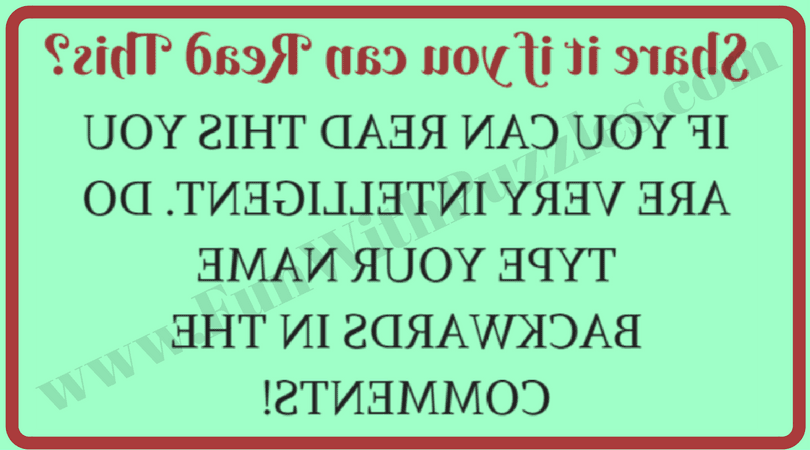 Intelligent Reading Brain Teasers to Twist your Brain