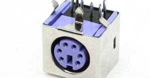 PS2 Socket 6Pin Mount - Aksesoris Komputer Lampung