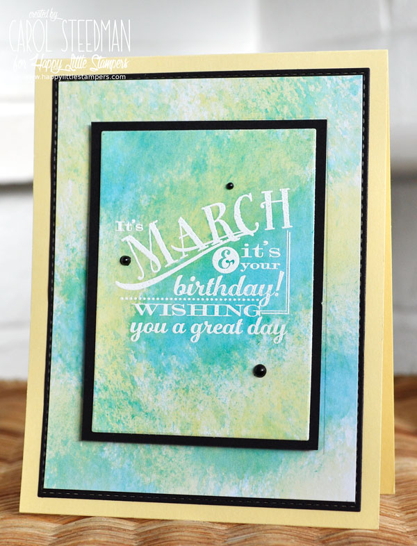 Inky Fingers: Papertrey Ink Birthday Classics March birthday card