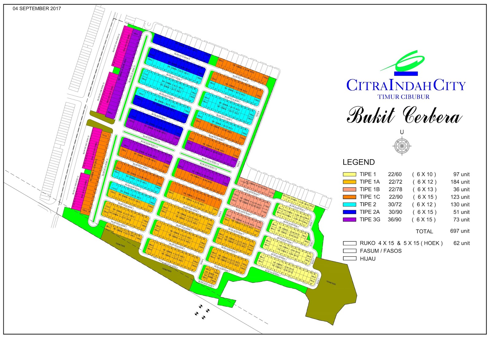 Bukit CERBERA Citra Indah City dipasarkan - Tipe 22/72 - Citra Indah ...