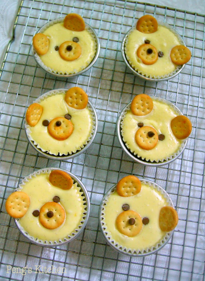 Peng's Kitchen: Beary Cute Baked Cheesecake