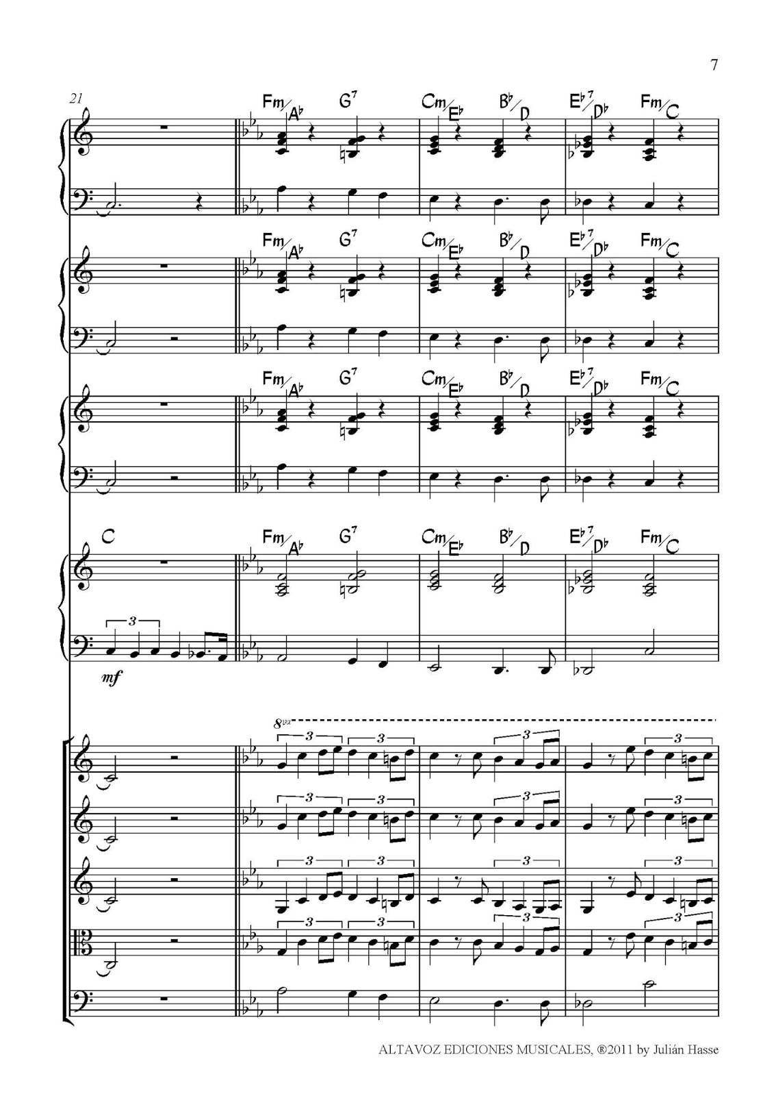 Tango Transcriptions - La Mariposa by Osvaldo Pugliese