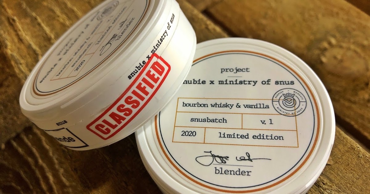 Snubie x Ministry of Snus: Bourbon Vanilla - Review. 7 March 2020.