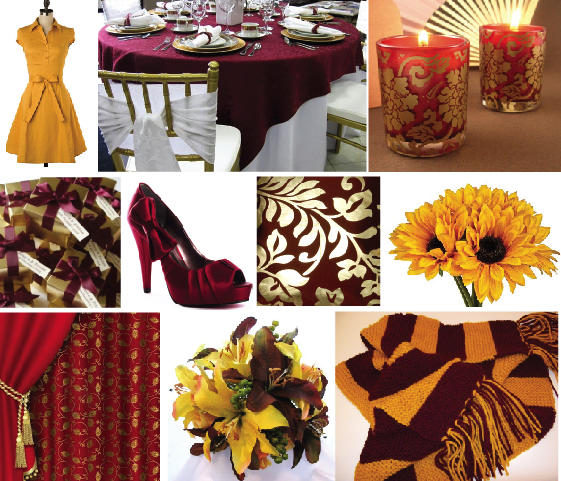 Ideas by Andrea: Autumn Event Color Combinations - Part One