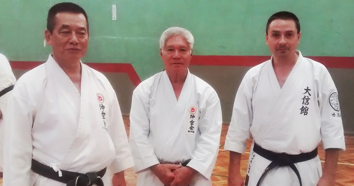 SHORIN RYU TAISHINKAN: YAMASHIRO SENSEI Y MIYAGI SENSEI DE OKIKUKAI JUNTO A LEMOS SENSEI DE ...
