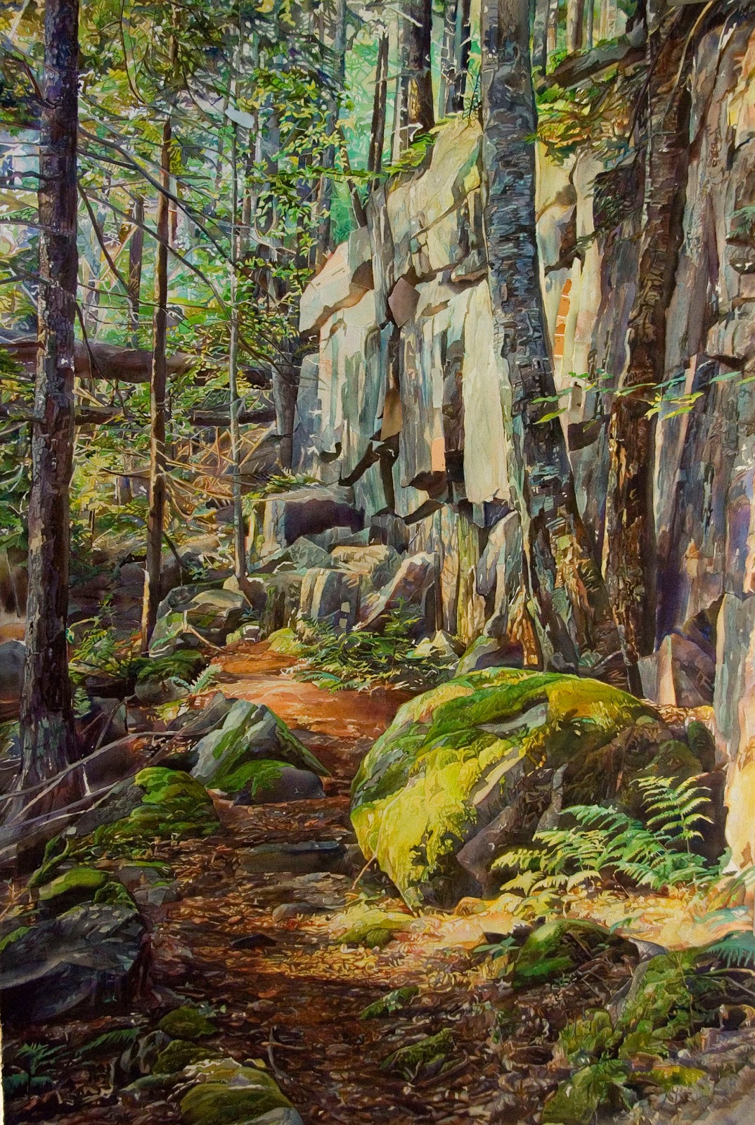 Marjorie Glick Artist Blog: Watercolor Progression: Forest Watercolor ...