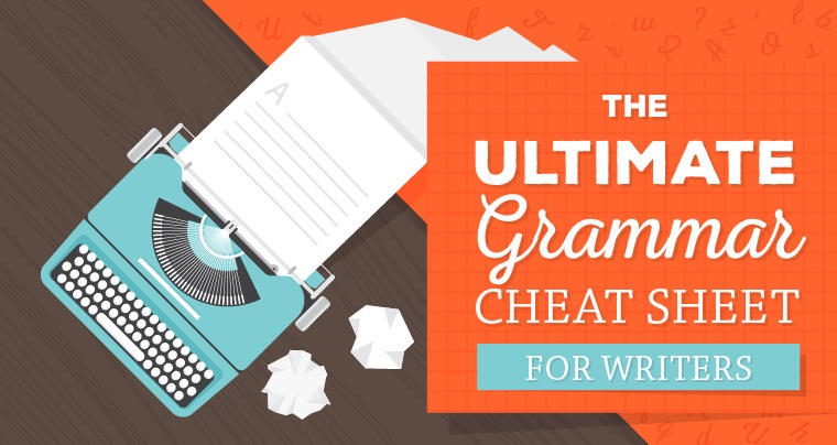 The Ultimate Grammar Cheat Sheet for Writers - #Infographic