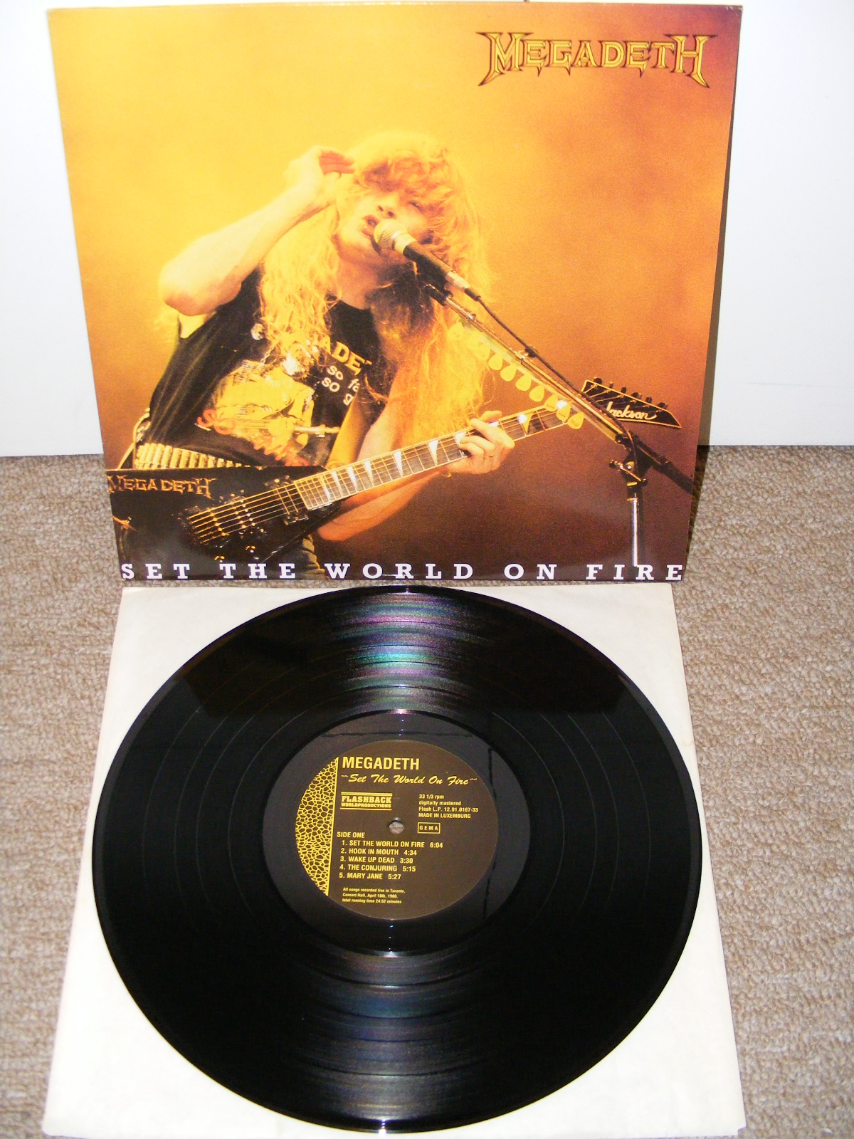 Vinilos / Vinyl: MEGADETH - (Live Bootleg) Set The World On Fire