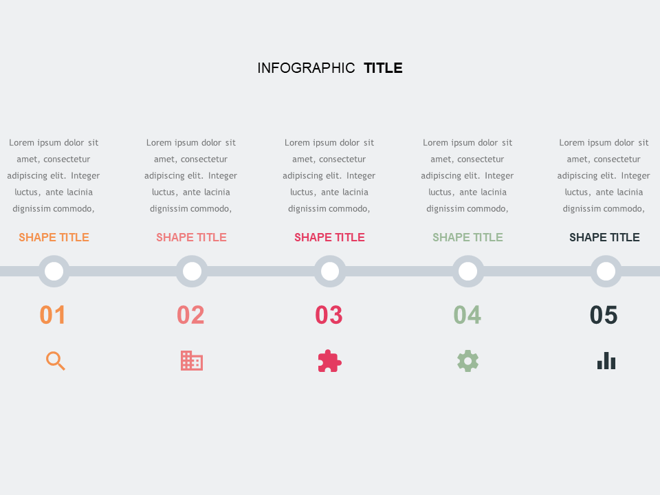 Horizontal Line Point Description PowerPoint Templates - PowerPoint Free
