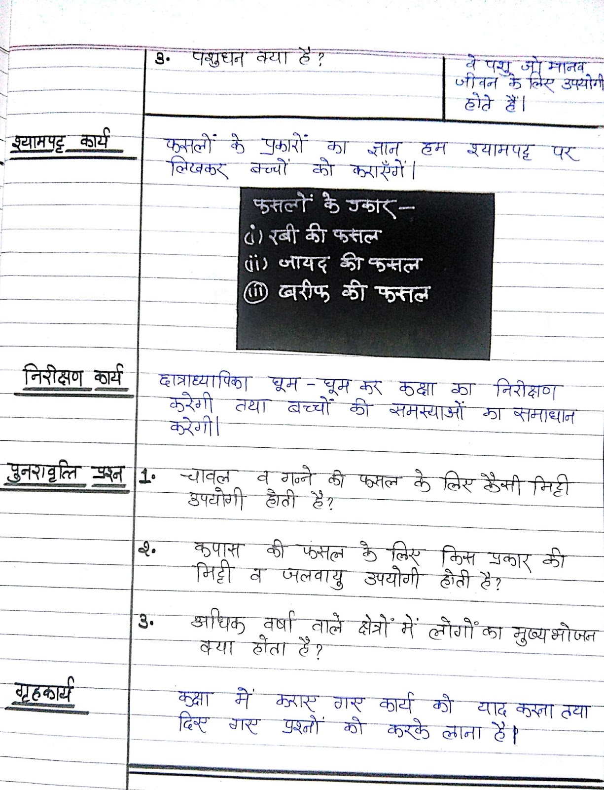 बी. टी. सी. पाठयोजना सेमेस्टर- 3 / 3rd sem D.el.ed Lesson Plan- 6 (Class 5 सामाजिक अध्ययन ...