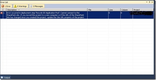 Techperspect Blog Error Occurs While Deploying Sharepoint Solution
