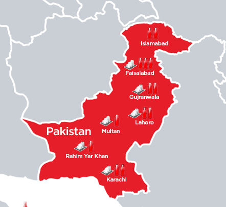 Detailed Map of Republic of Pakistan Pictures | Middle East Countries ...