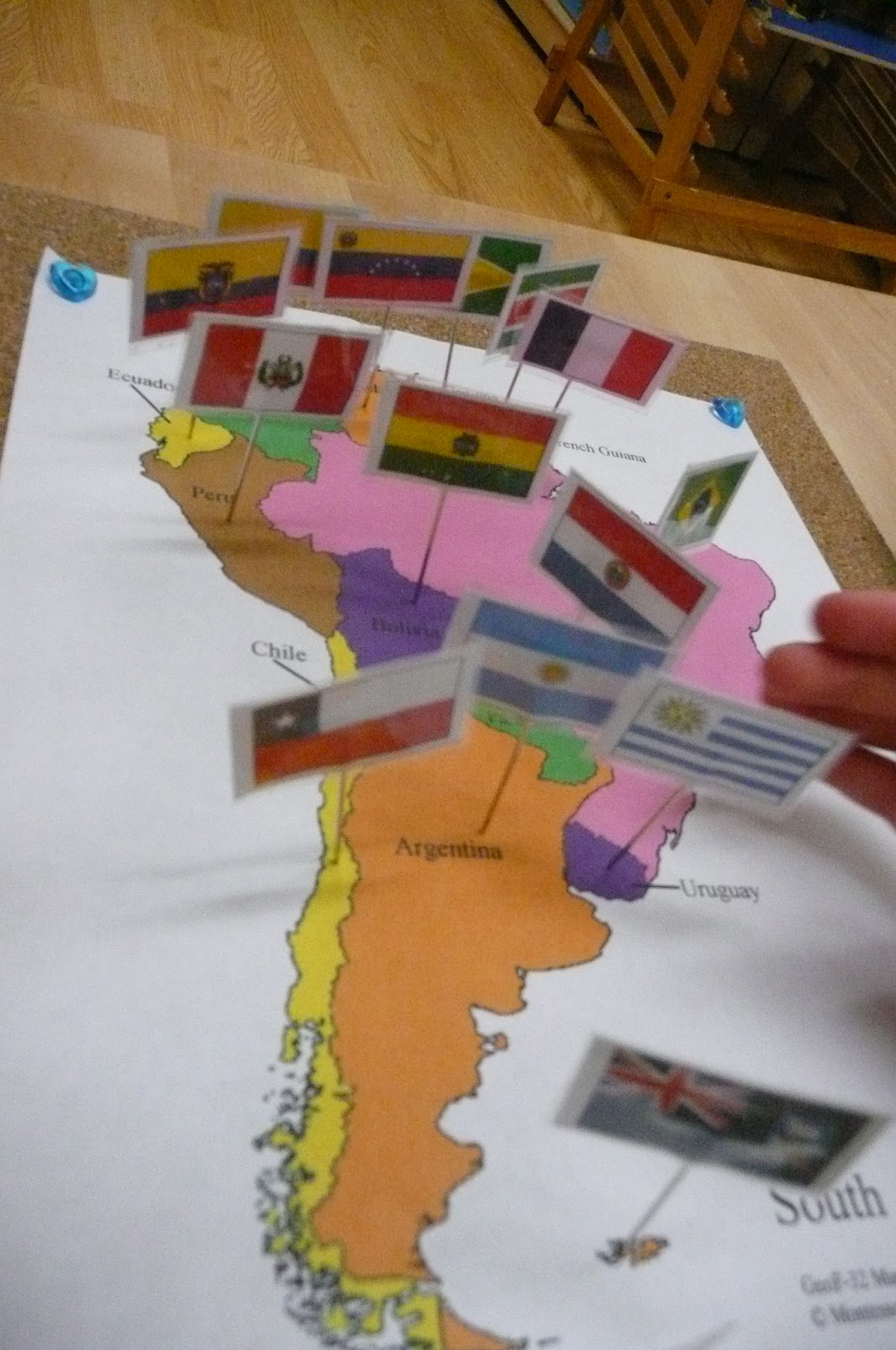 Montessori Teachings: South America work