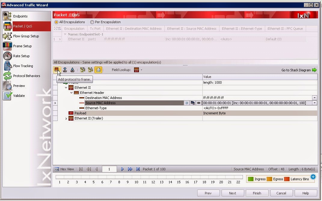 How to IxNetwork: IxNetwork Traffic: How to create ARP storm