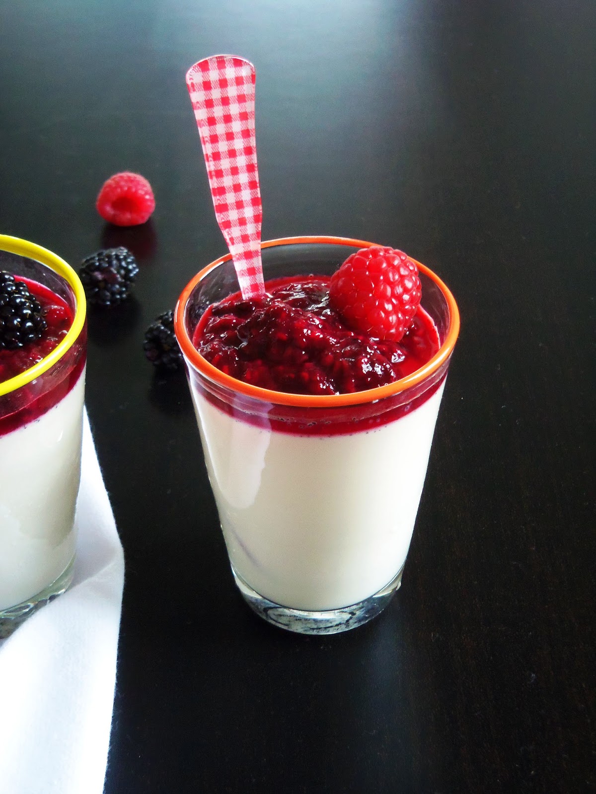 Simply Romanesco: Panna Cotta with Fresh Berry Sauce