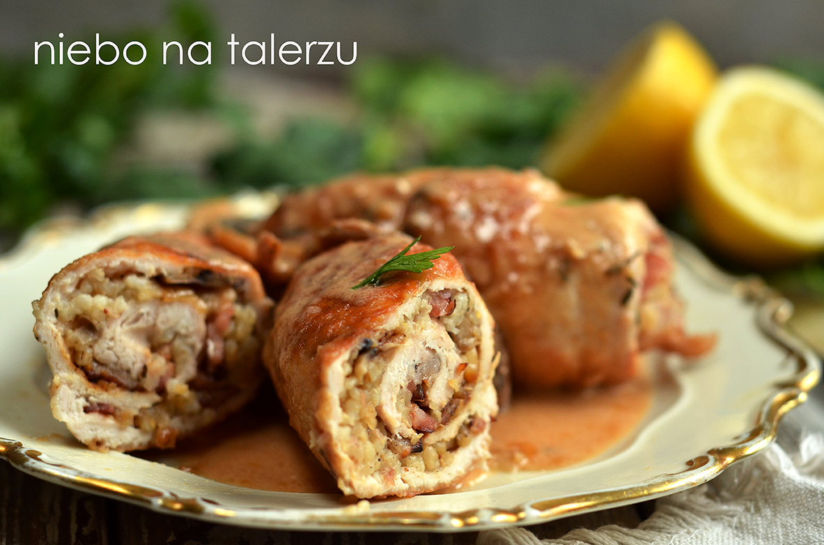 Zrazy lwowskie. Zawijasy z kurczaka z kaszą - niebo na talerzu