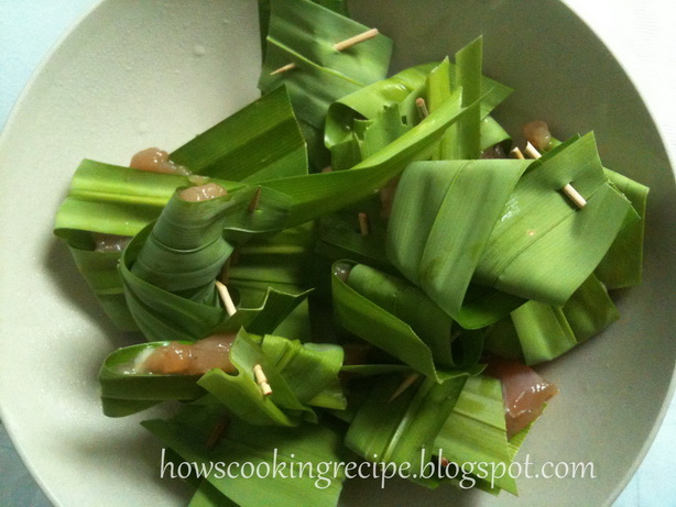 Hows Cooking Recipe: Pandan Chicken