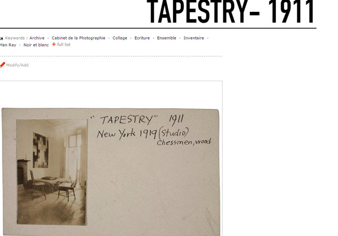 Barbara Brackman's MATERIAL CULTURE: Man Ray's Tapestry: A Readymade?
