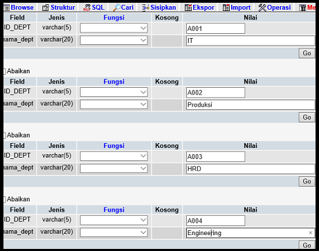 MEMBUAT DATABASE, TABLE SERTA PENGGUNAAN PERINTAH-PERINTAH DASAR MYSQL ...