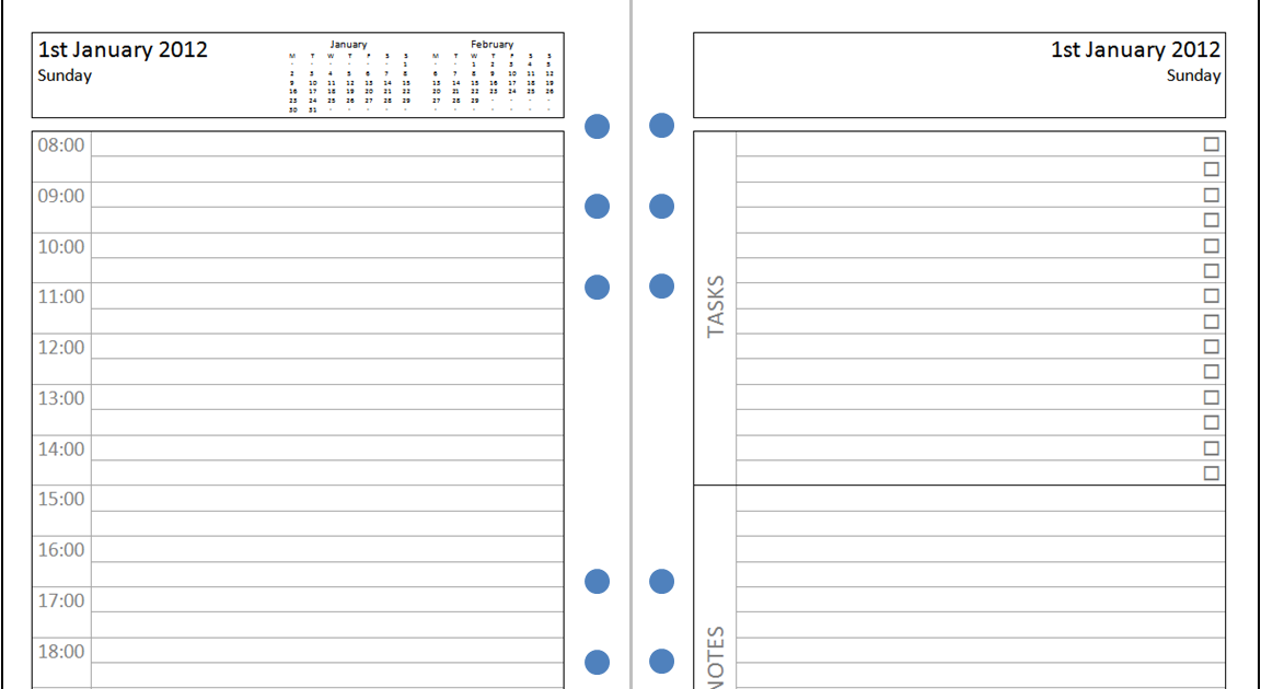 My Life All in One Place: My perfect A4/A5 diary layout