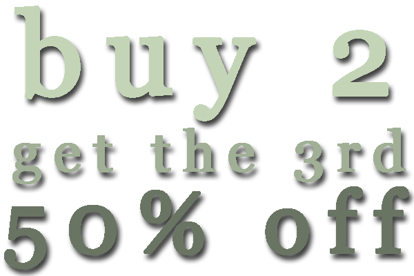 Buy Two, Get One Half Off Sale - BC DESIGNS