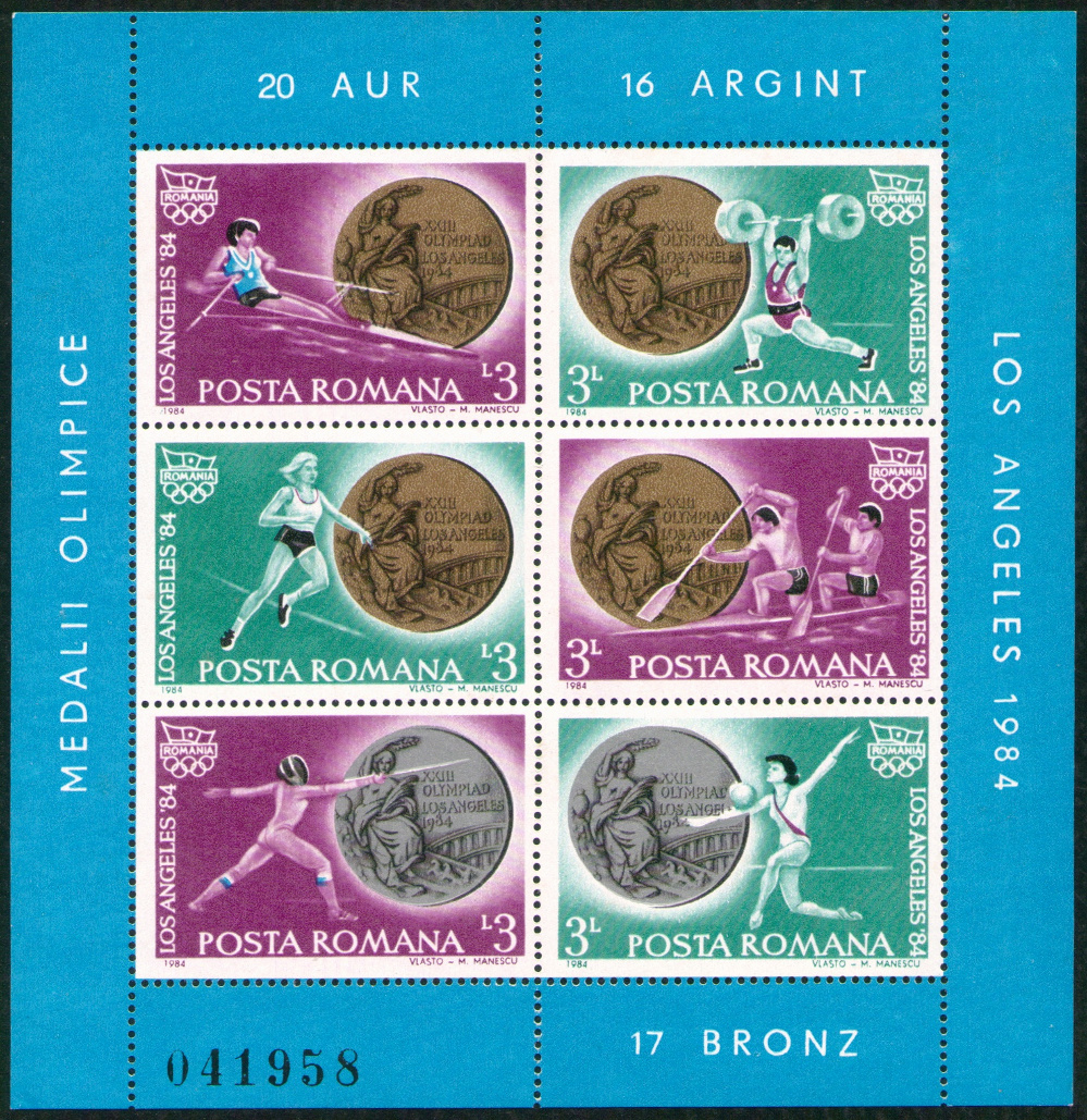 Timbre filatelice: Medalii Olimpice in timbrele filatelice