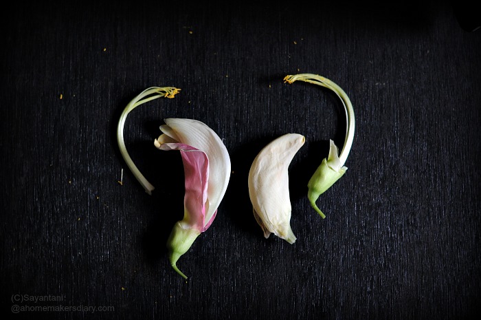 Bok Phool Bhaja (Agati Flower Fritter) - A Homemaker's Diary