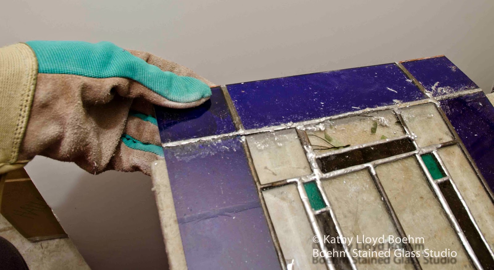 Boehm Stained Glass Blog: Changing Colors in a Stained Glass Panel