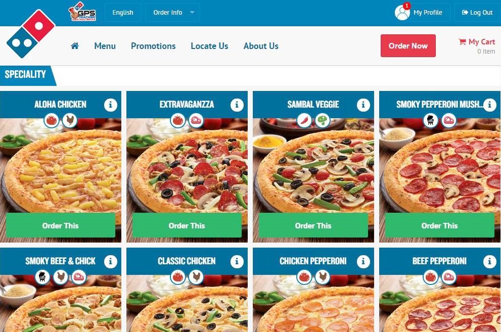 types of pizza in dominos with price