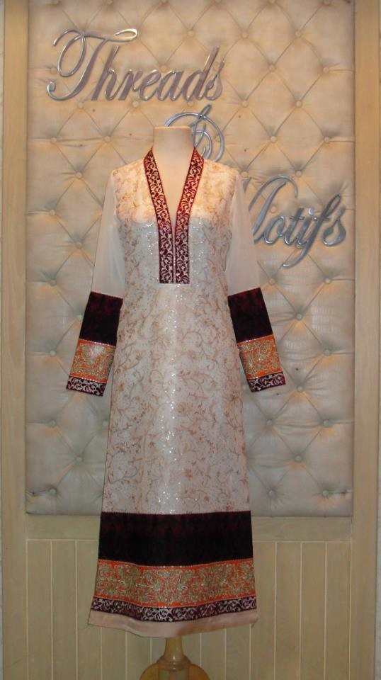 Latest Wedding Wear Dresses 2012 For Womens By Thread And Motifs ...