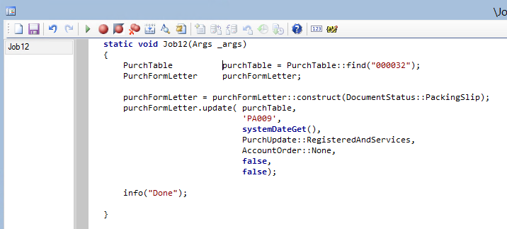 Dynamics AX blog: AX2012 R2 CU7: X++ code to post Product Receipt for a ...