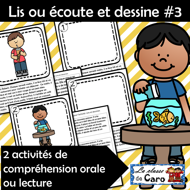 la classe de caro.: Lis ou écoute et dessine #3 - Activité d'expression ...