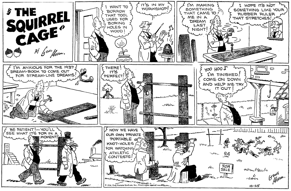 Screwball Comics: Gene Ahern's First Squirrel Cages and the Birth of ...