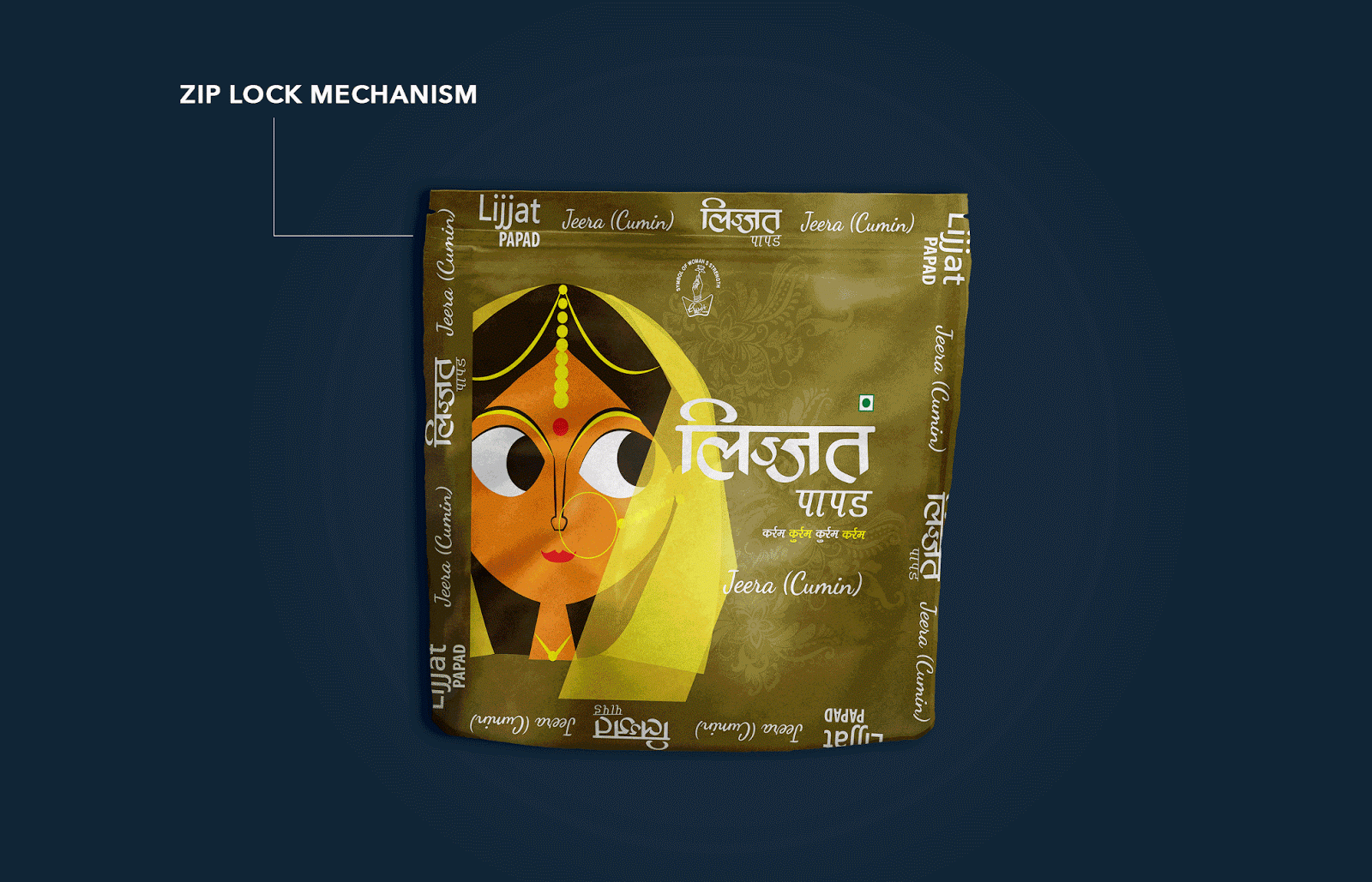 Lijjat Papad on Packaging of the World - Creative Package Design Gallery