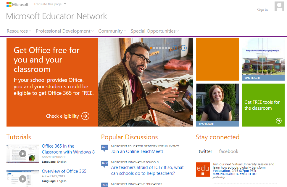 Microsoft Partners in Learning | Technologies and Learning