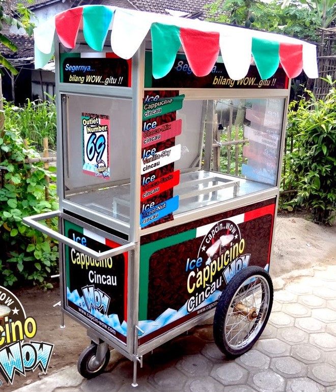 INSPIRASI..!! Inilah 45 Model Gerobak Es Dawet Modern Kekinian Paling ...