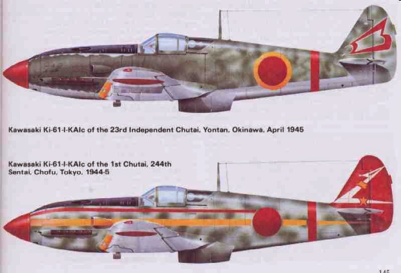 Japanese Aircraft of WWII: Kawasaki Ki-61 Hien ((Swallow)