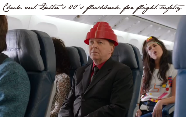 Delta brings back the 80's for new in-flight video - Emily Jane Johnston