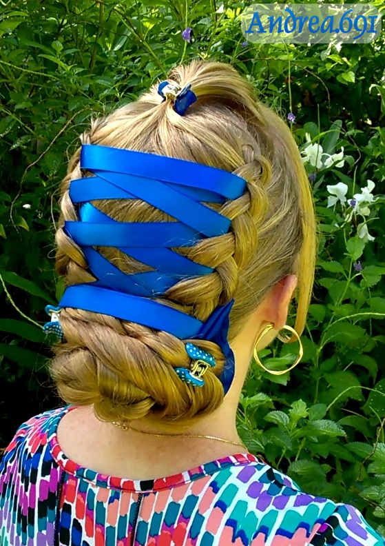 Braids & Hairstyles for Super Long Hair: Blue Ribbon Updo
