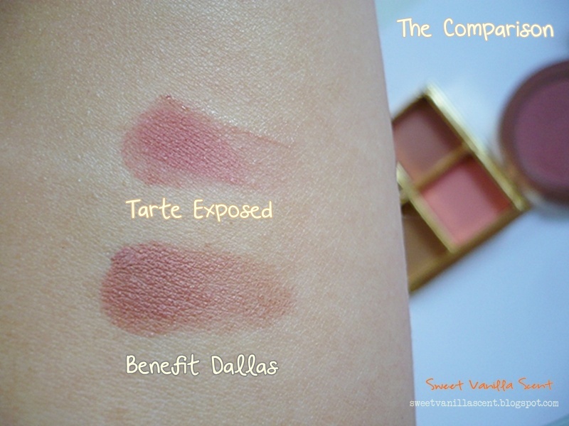 Tania's Blog: Tarte Exposed and Benefit Dallas, a Comparison