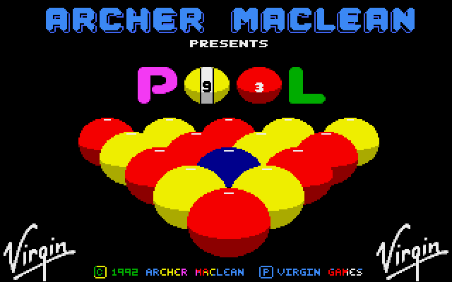 Atari ST games: Archer Maclean Pool