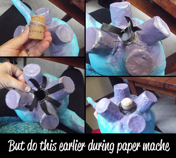 Nonnie's Blog: How to make paper mache dinosaur banks (step-by-step)