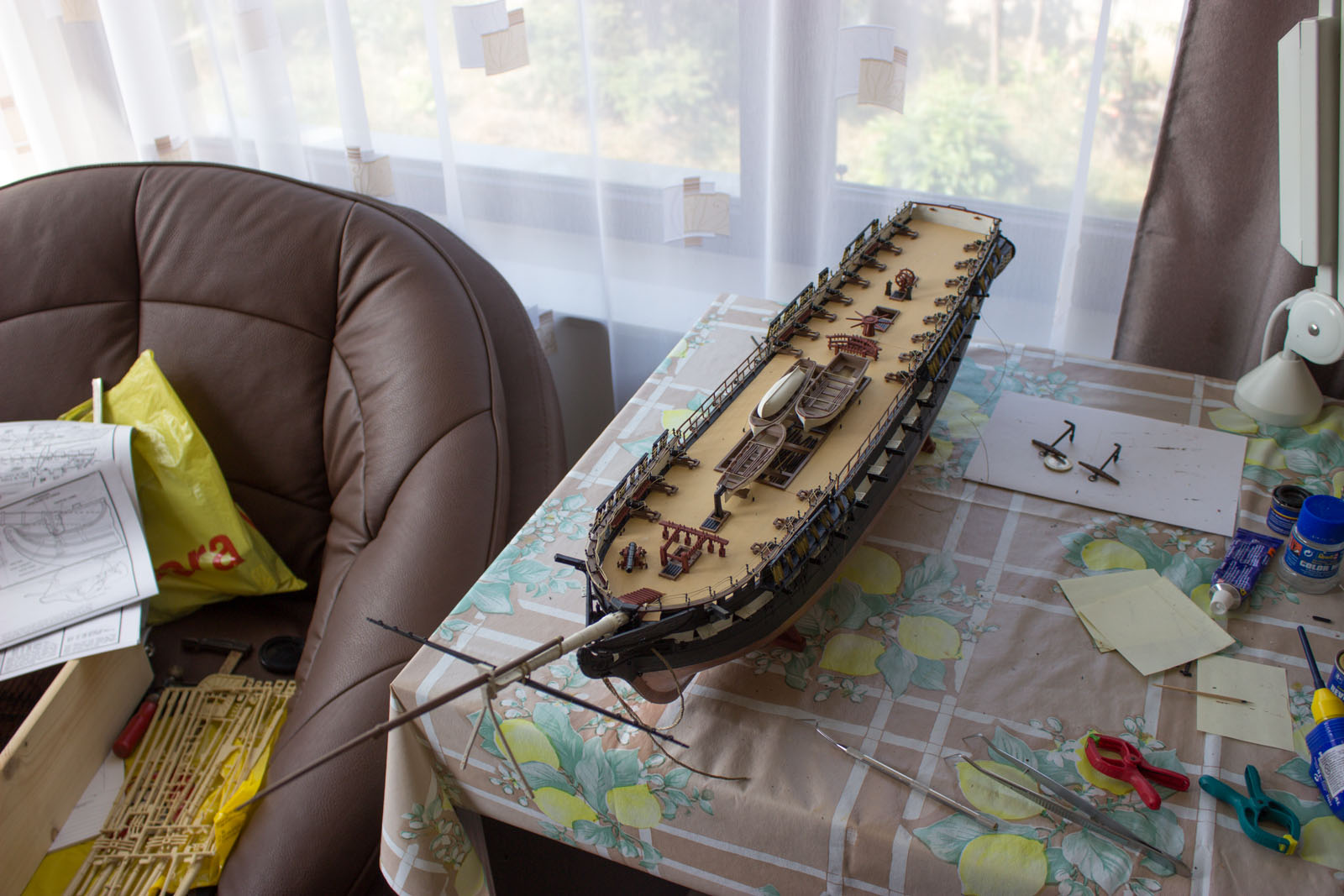 Sailing Ship Models: USS Constitution - The Bowsprit