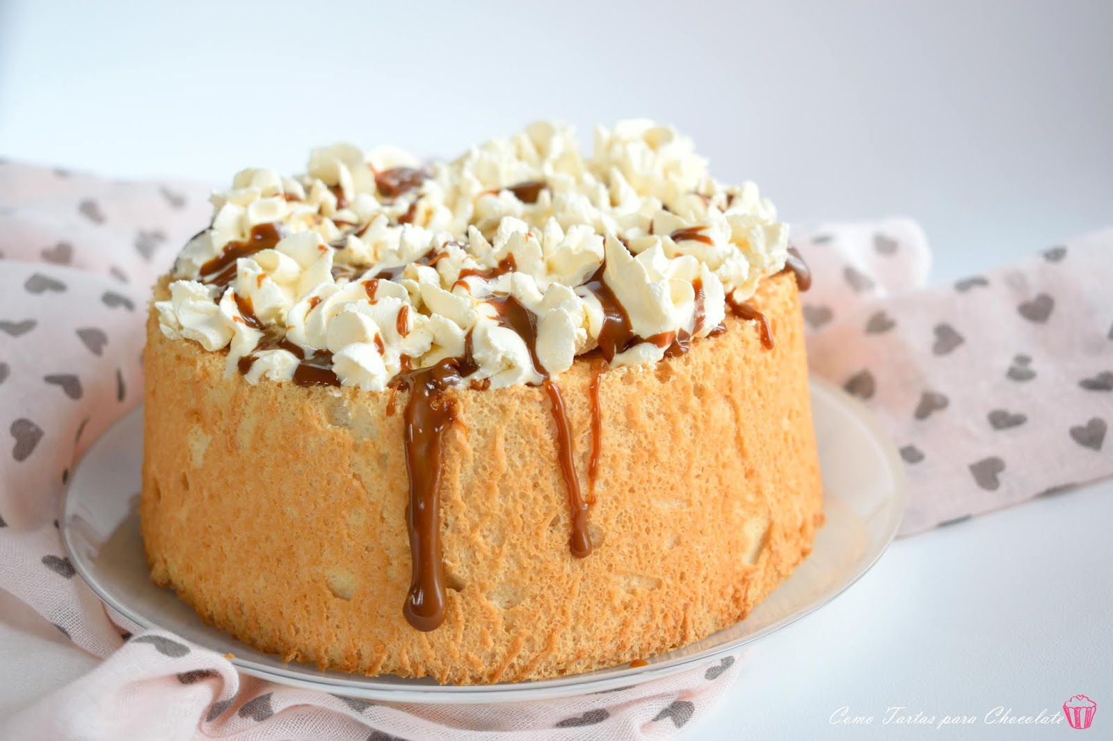 Angel Food Cake - Pastel de Ángel - Como Tartas para Chocolate