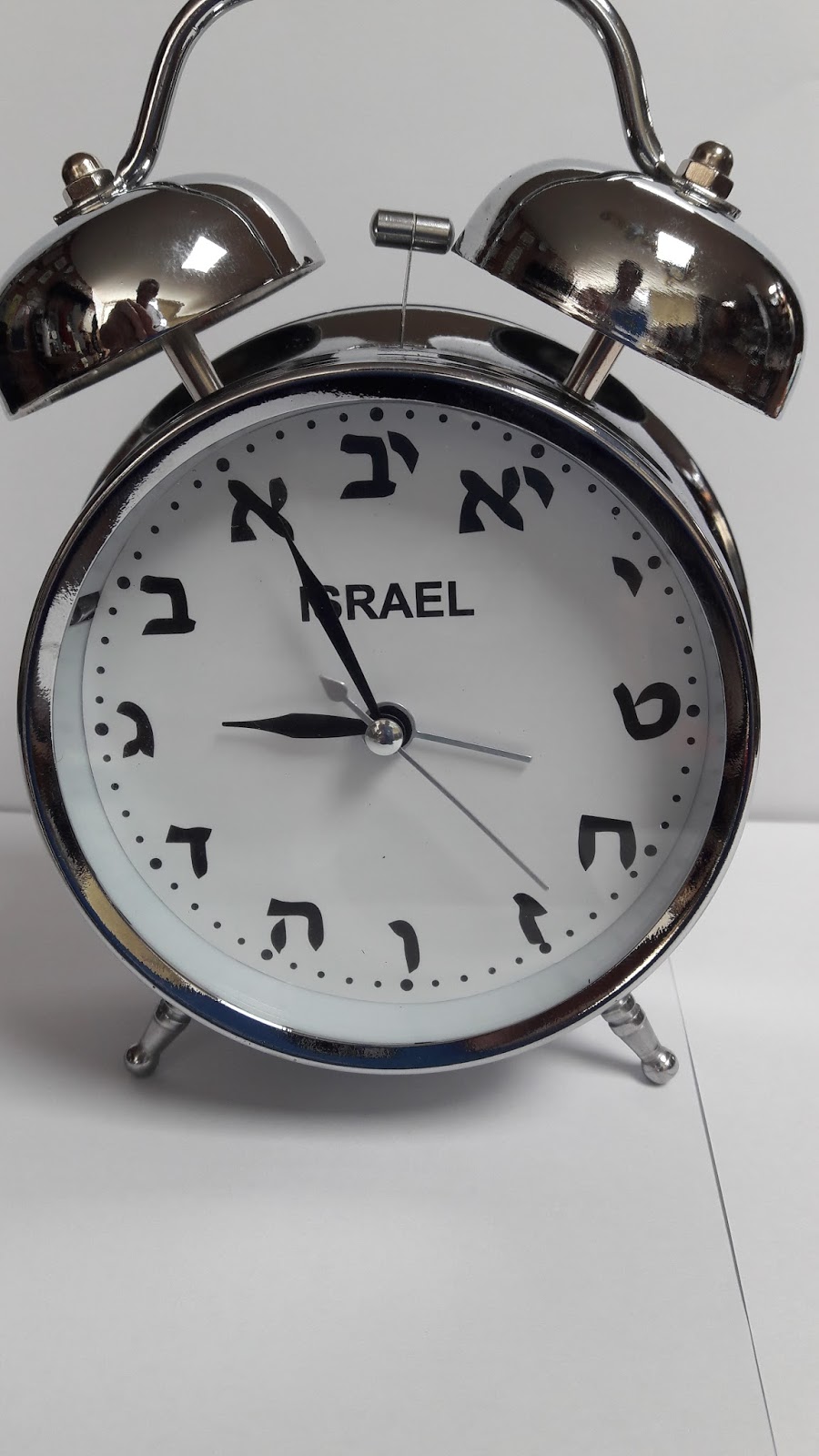 Judaica Menoráh: Relojes Hebreos de pared- de mesa - y de pulso