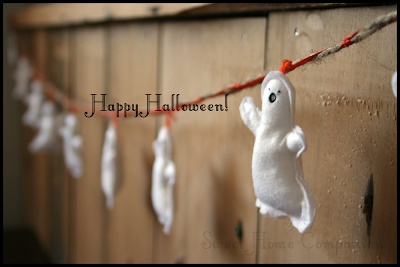 Until Wednesday Calls: How To: Felt Ghost Bunting