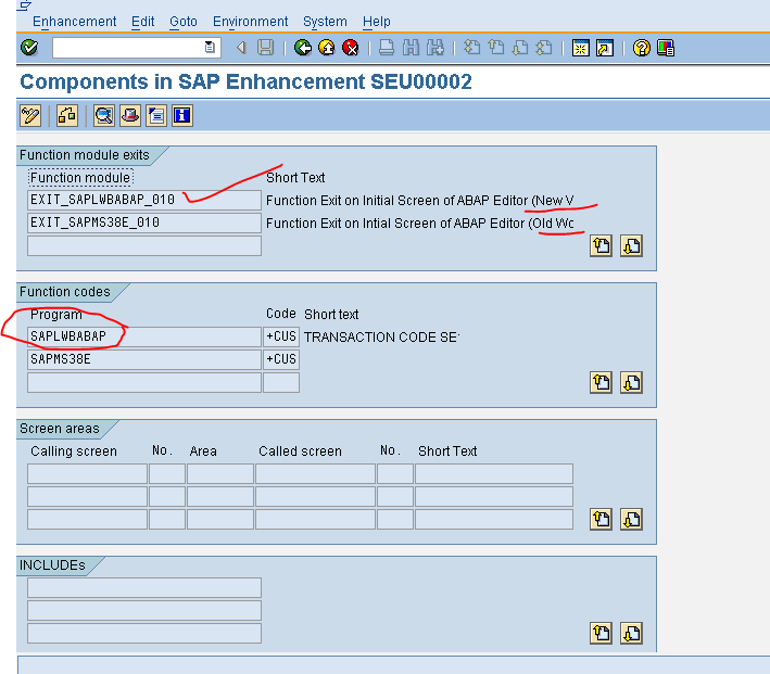 SAP TECH: Menu Exits