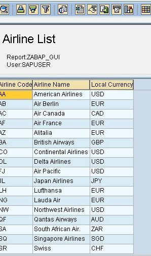 ABAP : Simple ALV Grid Report